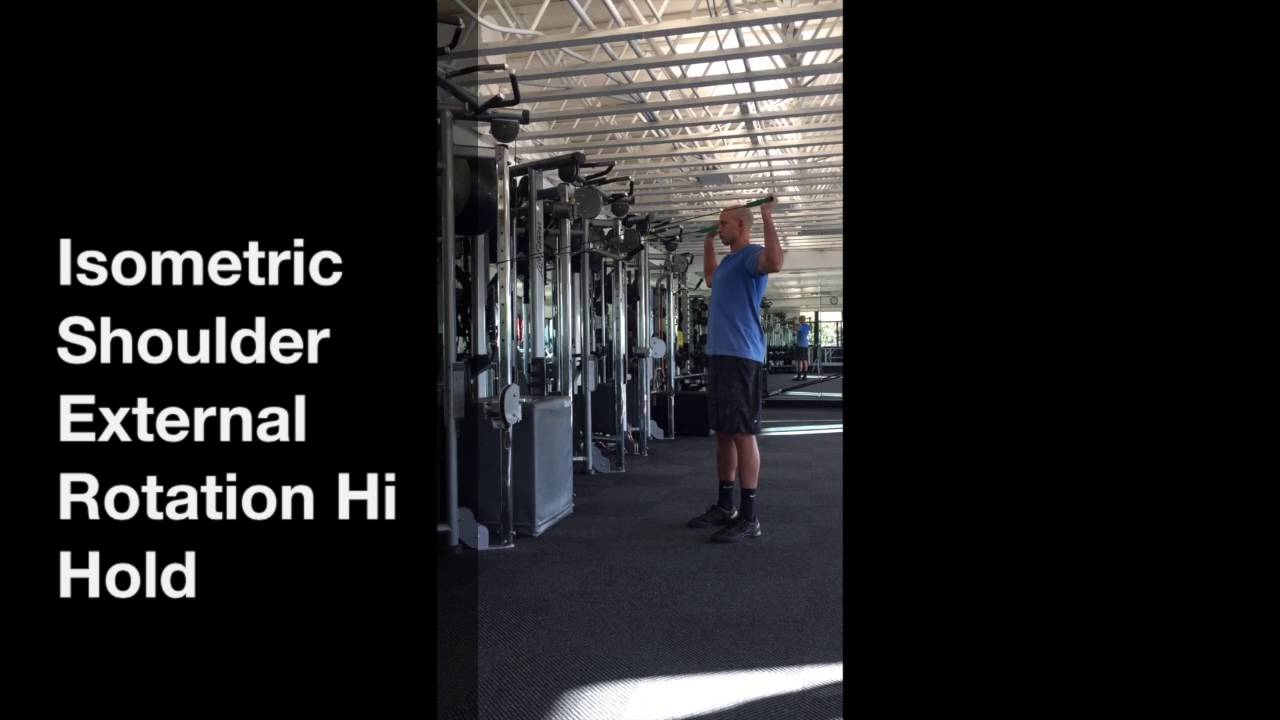 Isometric Shoulder External Rotation Hi Hold - YouTube