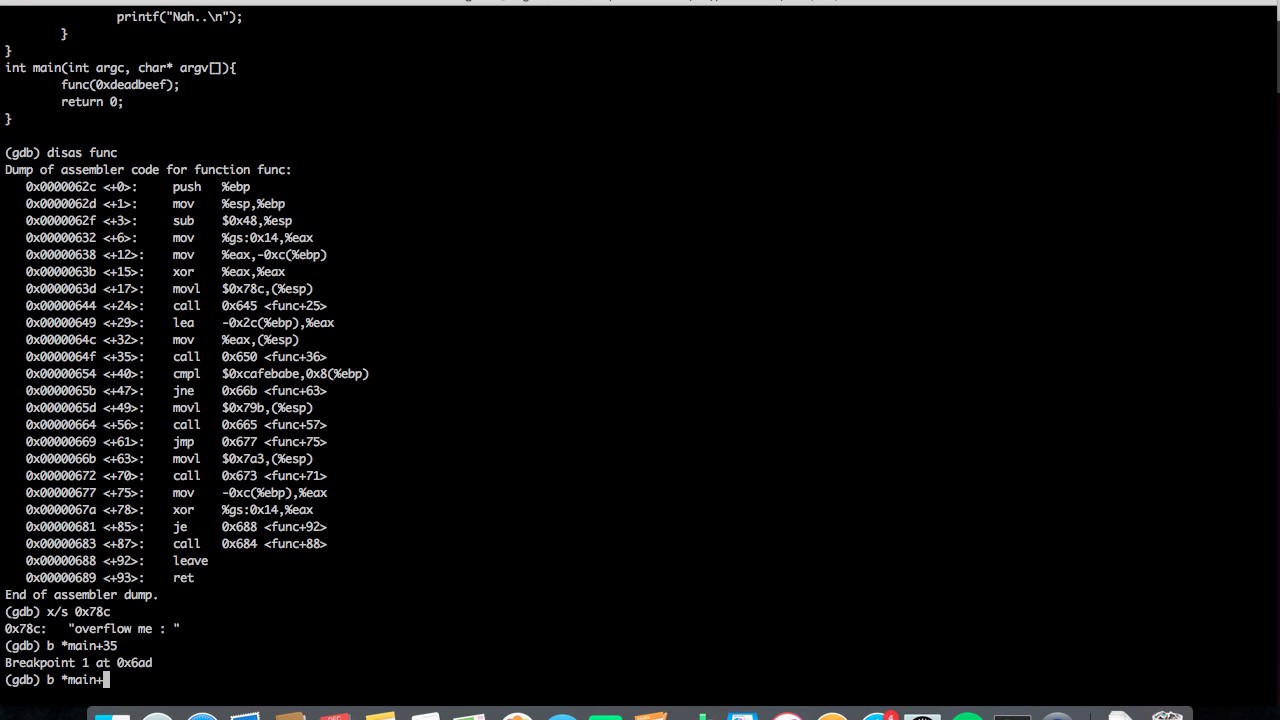 pwnable.kr - bof - YouTube