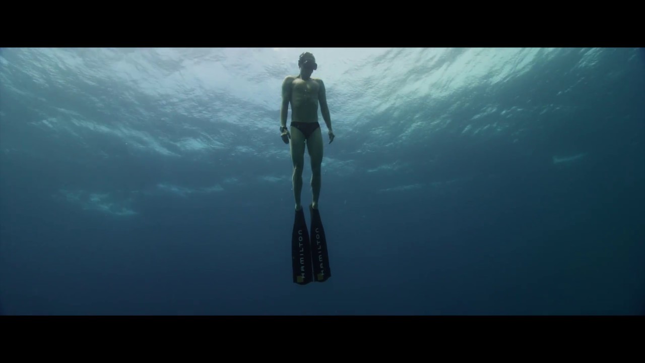 Free Diver Pierre Frolla and the Khaki Navy Frogman Auto | Hamilton ...