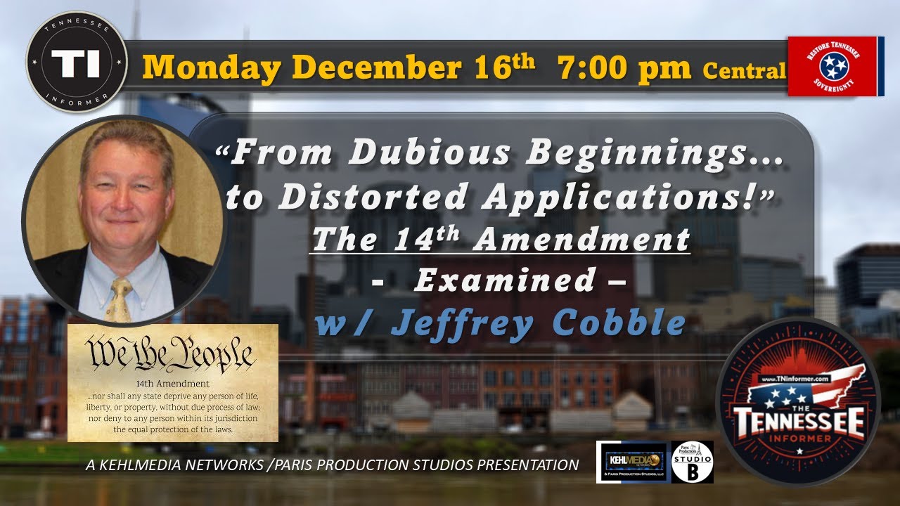 The 14th Amendment Unveiled: Dubious Origins, Modern Misuse | Jeffrey ...