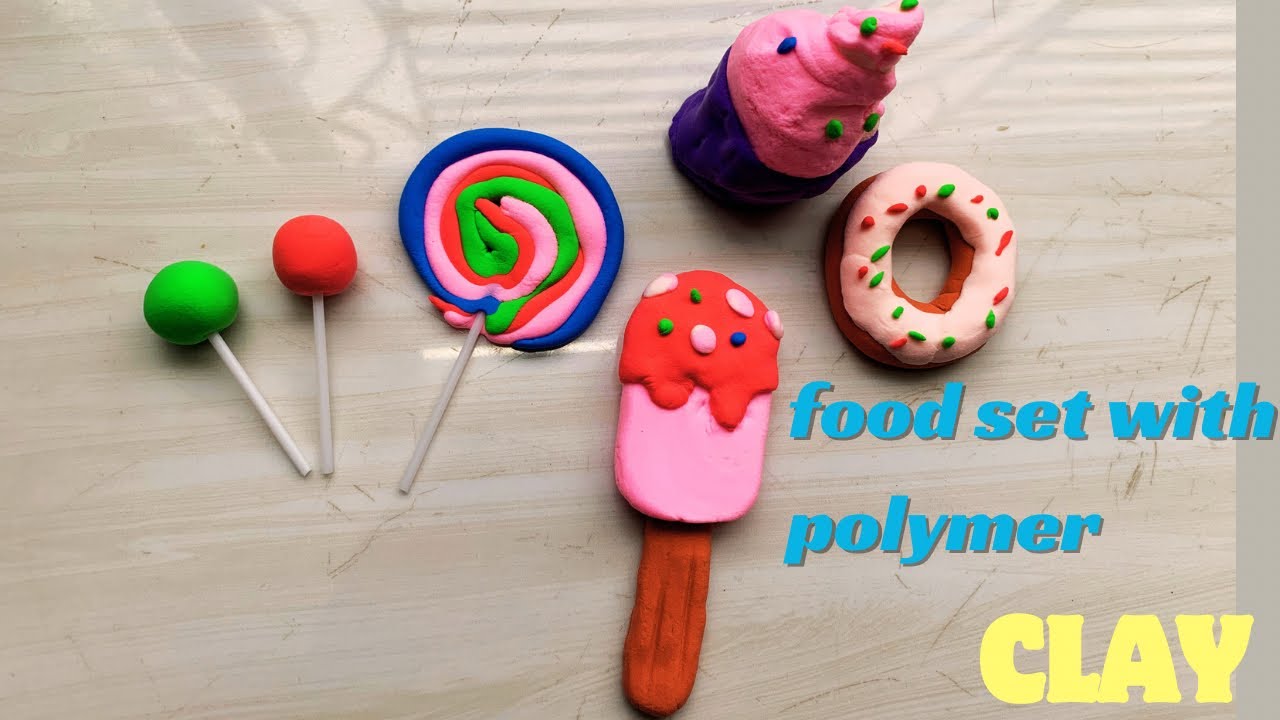 How To Make Miniature Realistic FoodItems with polymer clay | Polymer ...