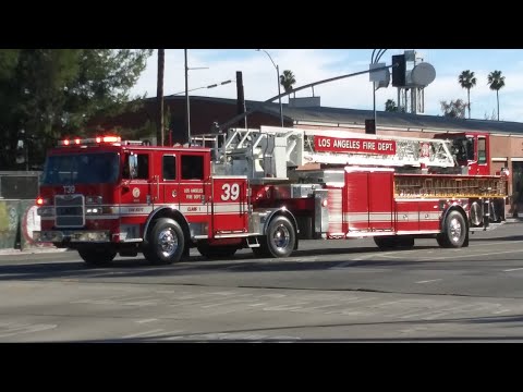 LAFD Light Force 39 Responding - YouTube