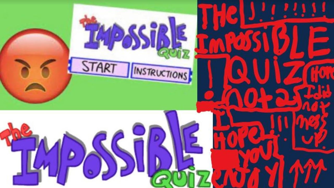 the impossible quiz game - YouTube