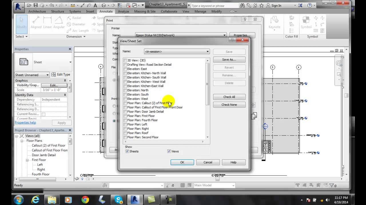 Revit 13-16 Using the Print Setup Dialog Box - YouTube