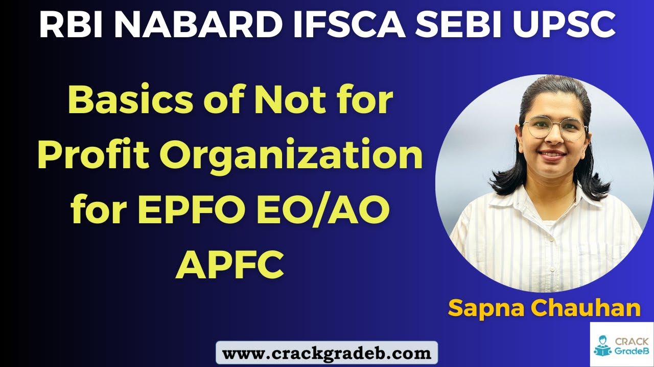 Not for Profit Organization for UPSC EPFO EO/AO / EPFO APFC exams - YouTube