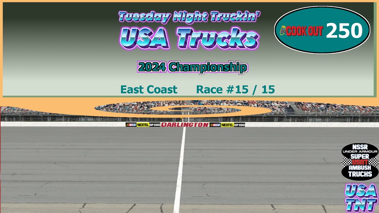 [ USA Trucks East ] Cookout 250 @ Darlington East Race 15 of 15 [ NSSR ...