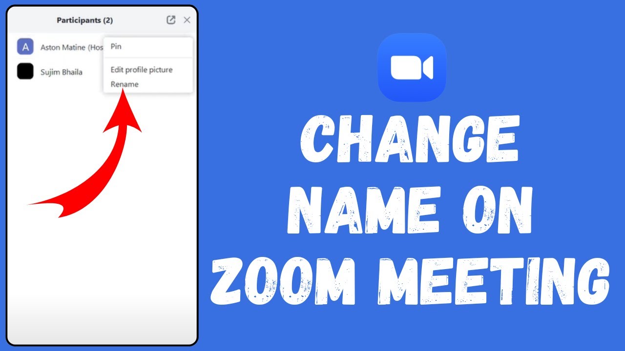 How to Change Your Name on Zoom Meeting (2024) | Edit Name on Zoom ...