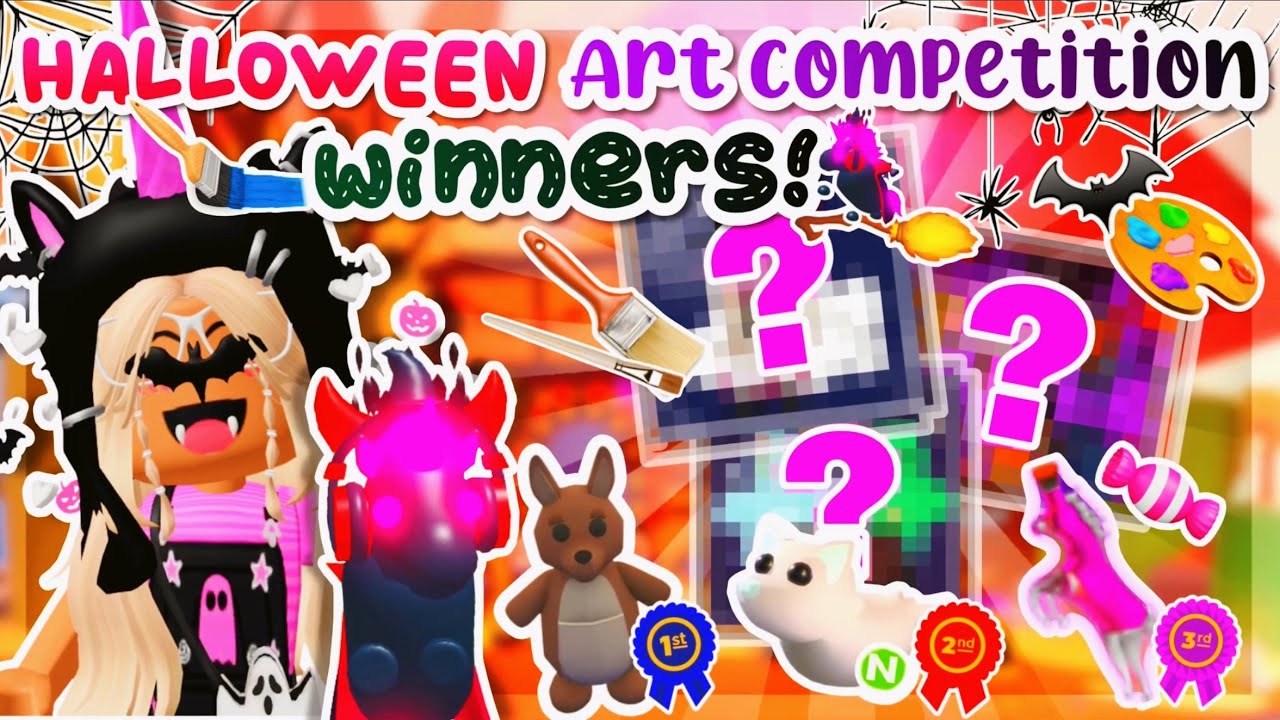 Halloween Build Competition Winners! (ART SHOWCASE) 🎨👻⭐️ #adoptme # ...