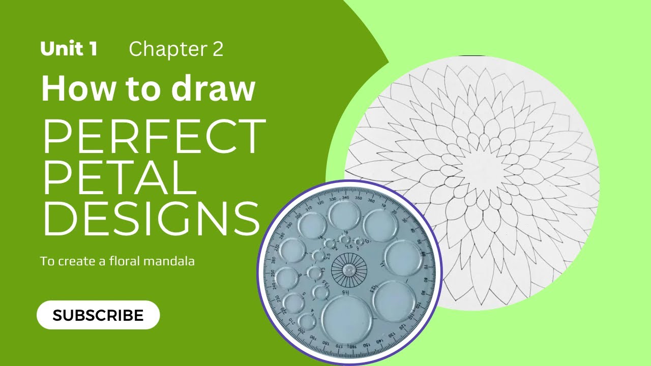 How to draw perfect petal designs - YouTube