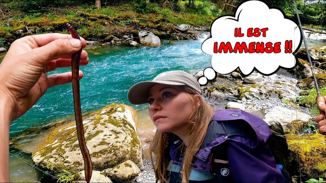 Je pêche avec un LOMBRIC GÉANT pour attraper LE PLUS GROS POISSON sous ...