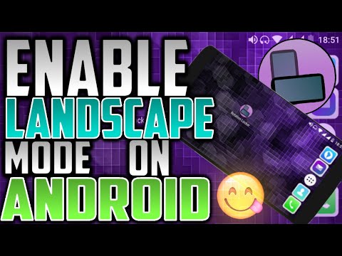 HOW TO TURN OR ROTATE ANDROID SCREEN TO LANDSCAPE MODE IN ANDROID(FOR ...