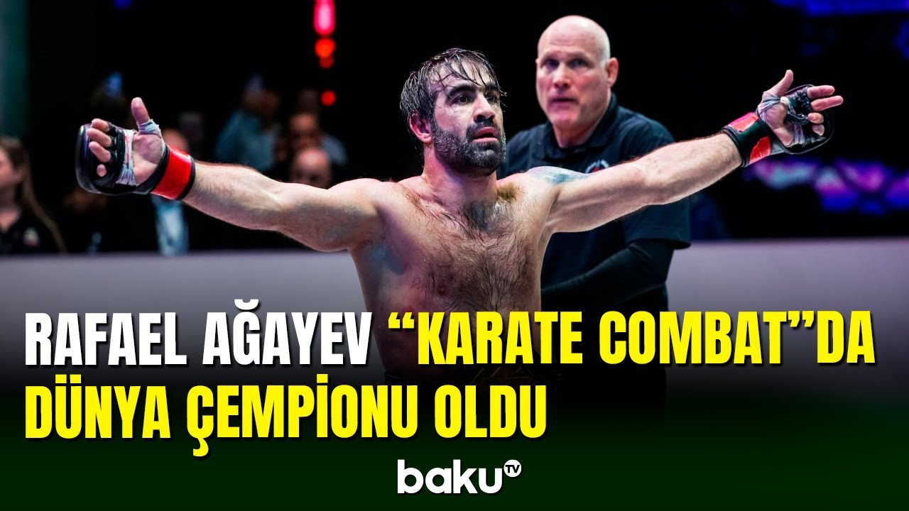Rafael Ağayev "Karate Combat"da tarixi uğura imza atıb - YouTube