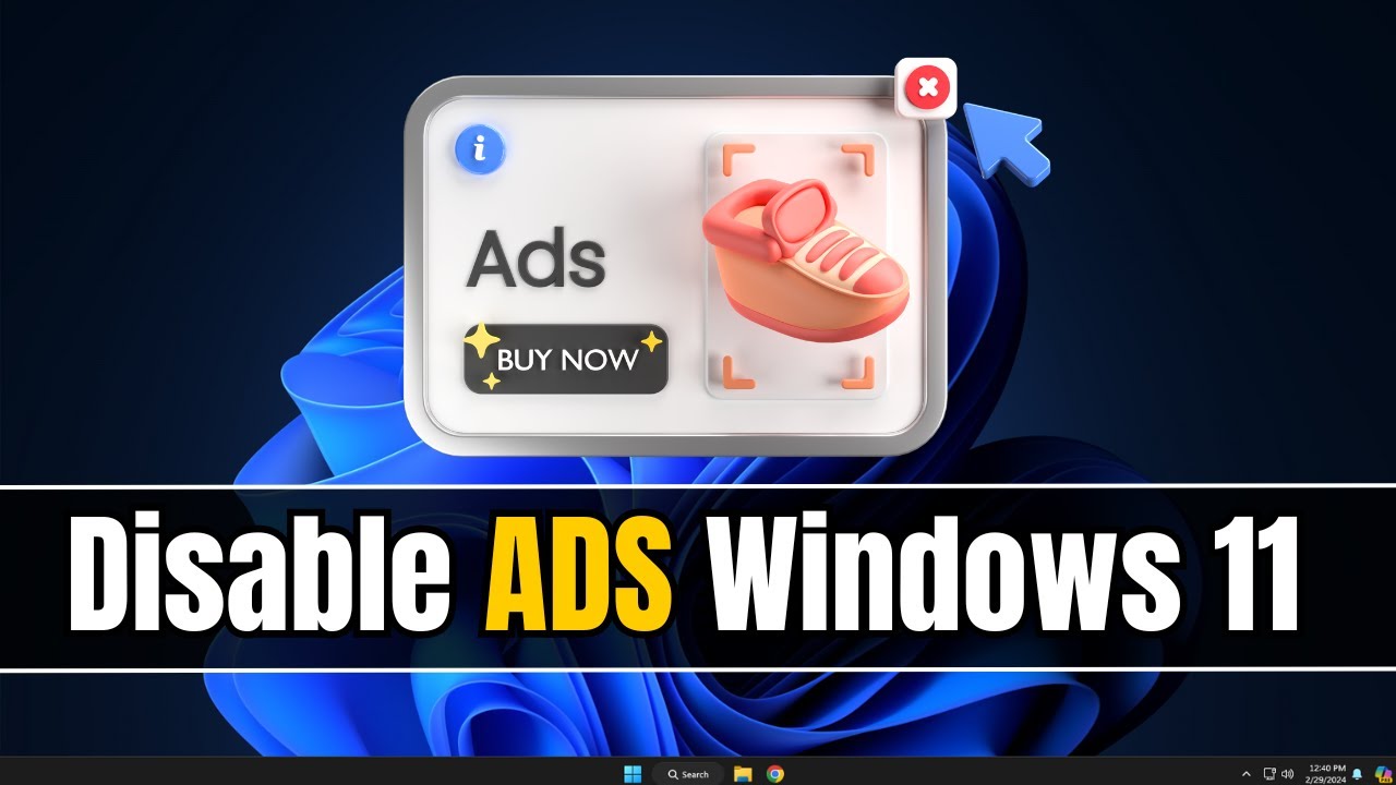 How to Disable ADS in Windows 11 (2024) - YouTube