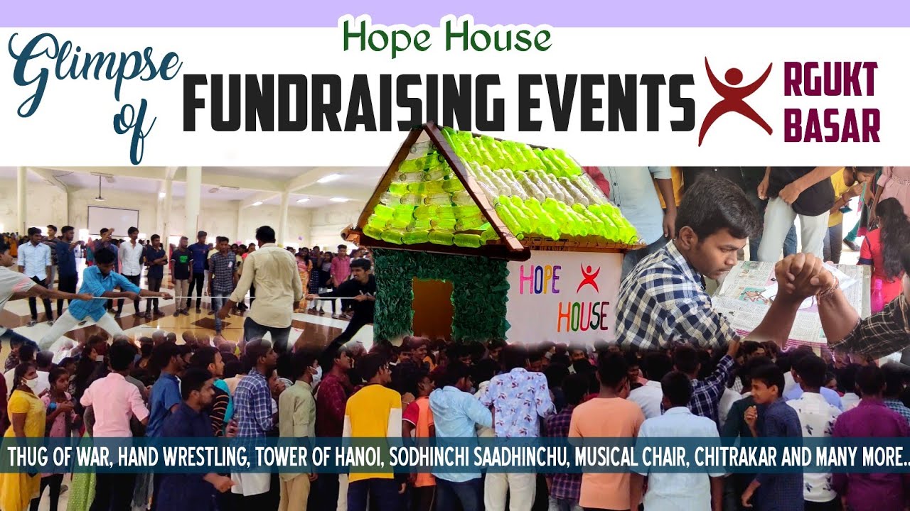 Glimpse of Hope House Fund-raising Events || RGUKT BASAR || Tech Edify - YouTube