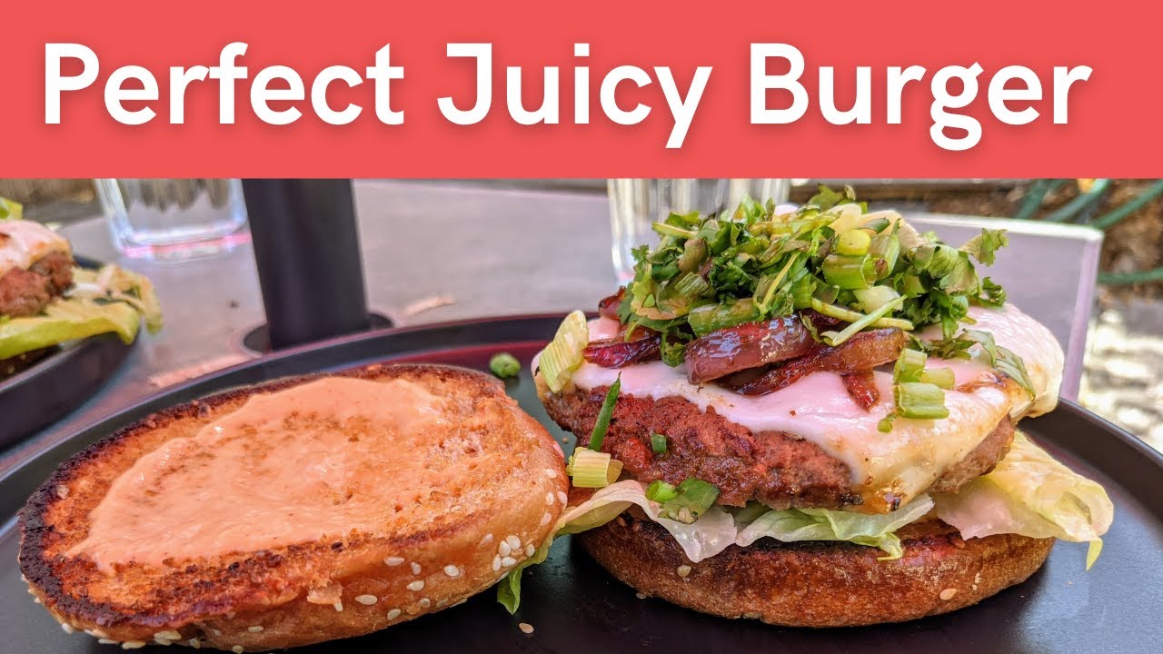 🍔 Asian Fusion JUICY Burger Quick and Easy Recipe | 20 minute Burger on ...
