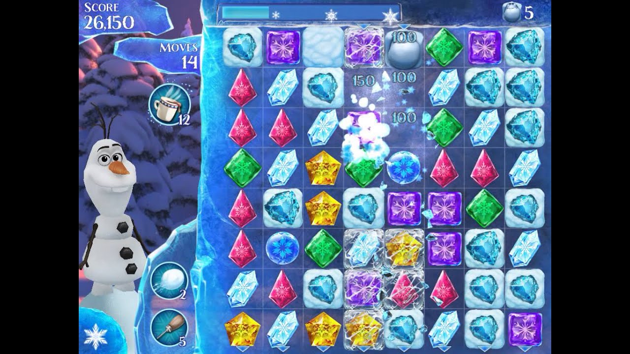 Frozen Free Fall Level 170 Live Action Play Walkthrough - YouTube