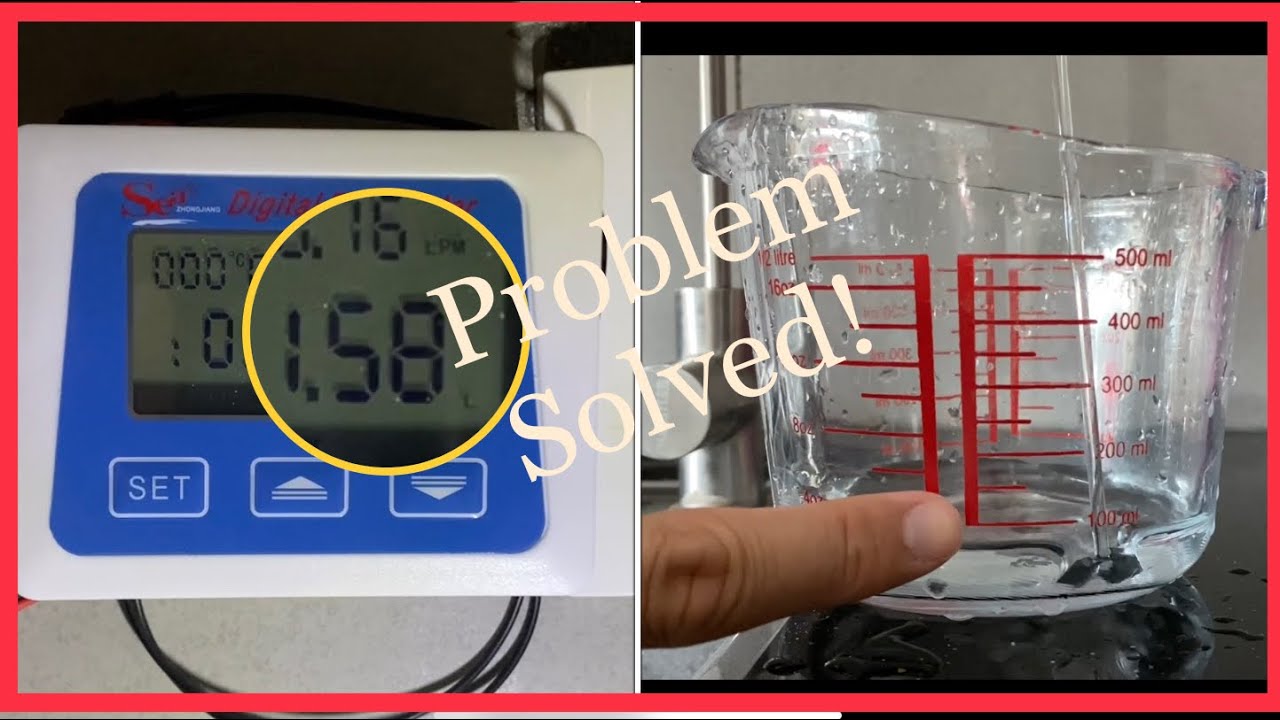 Digital Flow Meter for Water Filters! Know When to Change Your ...