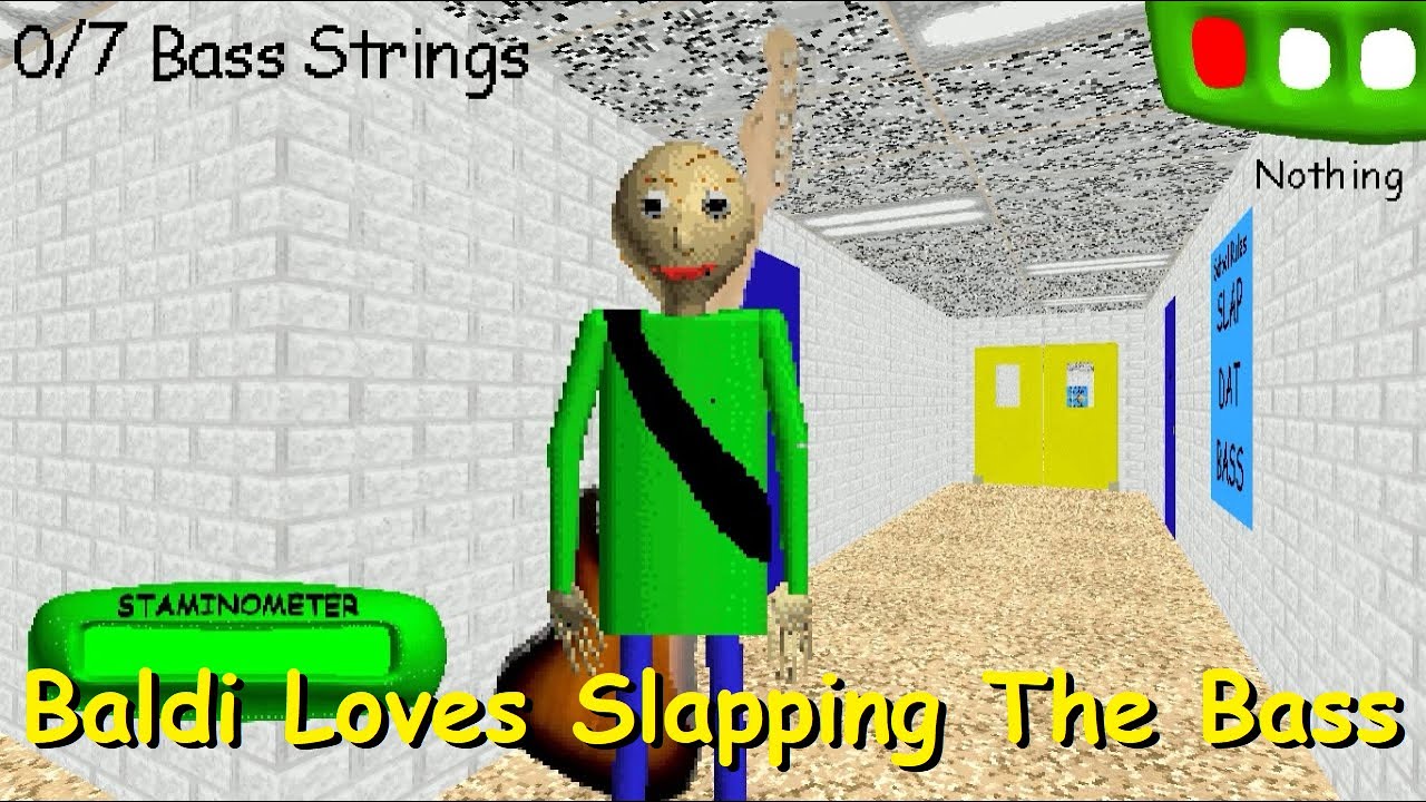 Baldi Loves Slapping The Bass - Baldi's Basics Mod - YouTube