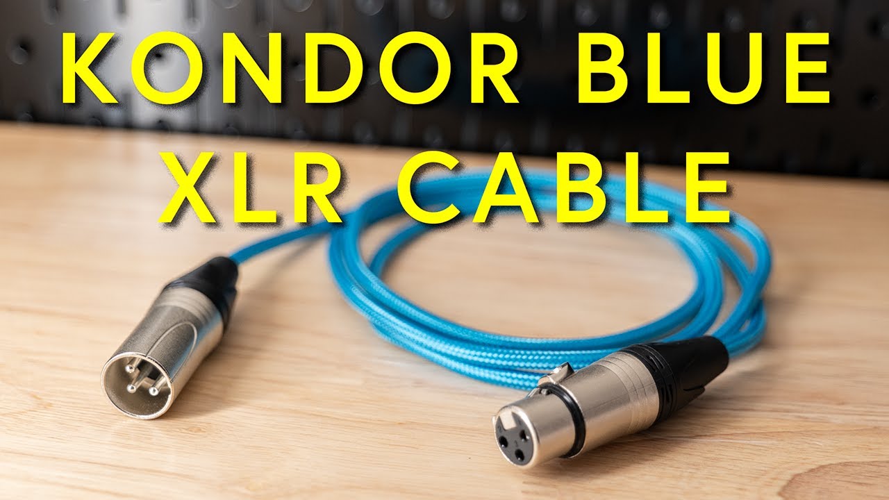 Kondor Blue Straight XLR Cable Review: High Quality & Flexible - YouTube