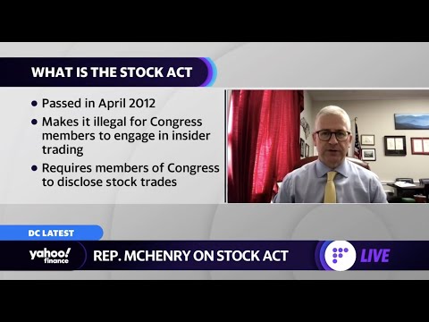 Rep. Patrick McHenry (R-NC) discusses the stock act, plus crypto and stablecoin regulation