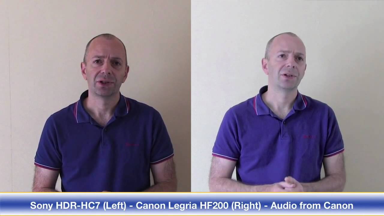 Canon Legria HF200 - Part 2 - Screen Menus & Video Footage Comparison ...