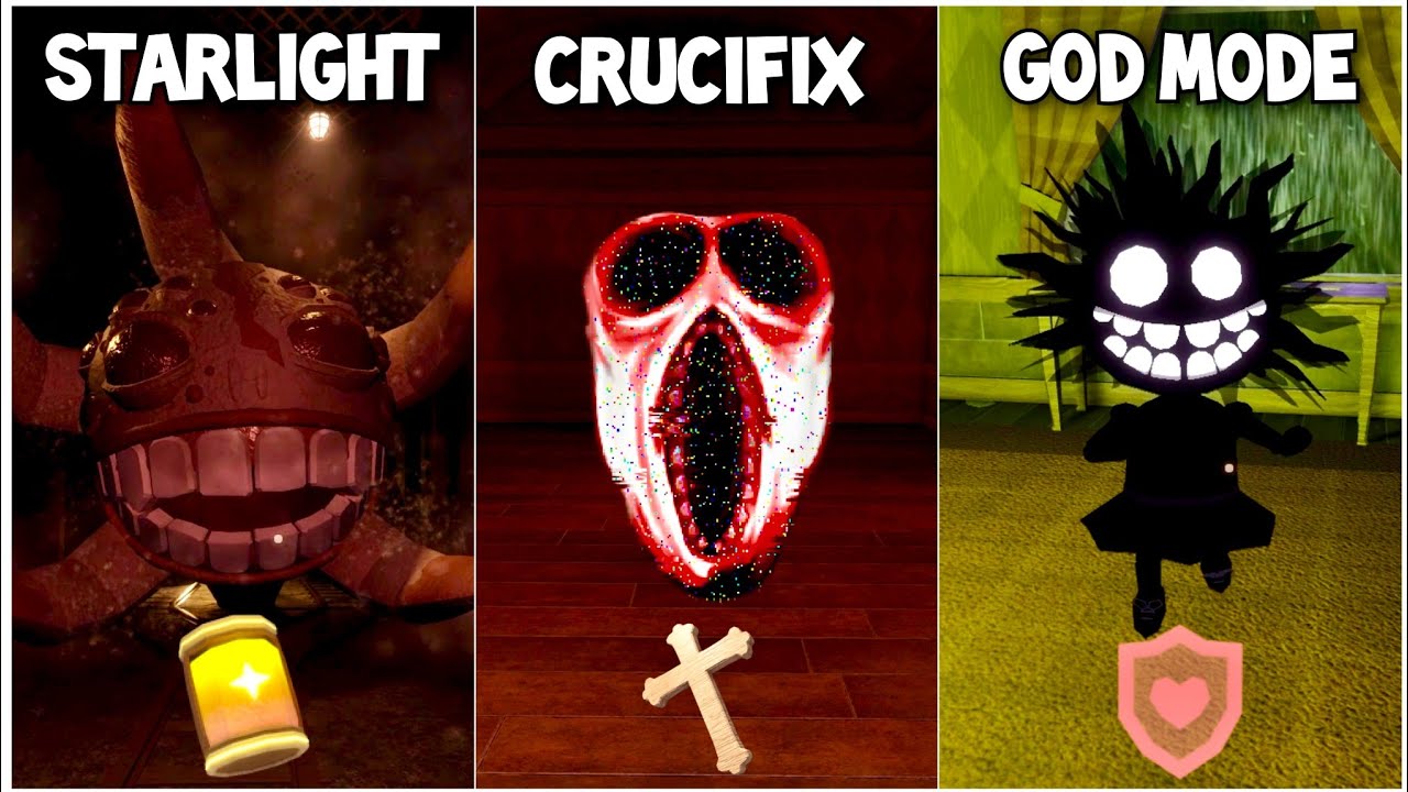 Starlight Jug vs God Mode vs Crucifix vs All Enemies In Doors The ...