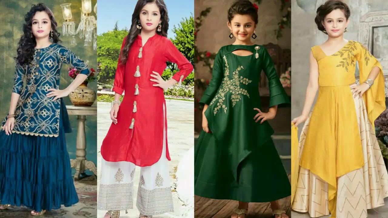 Fancy party wear girls boutique style dress designed with unique ...