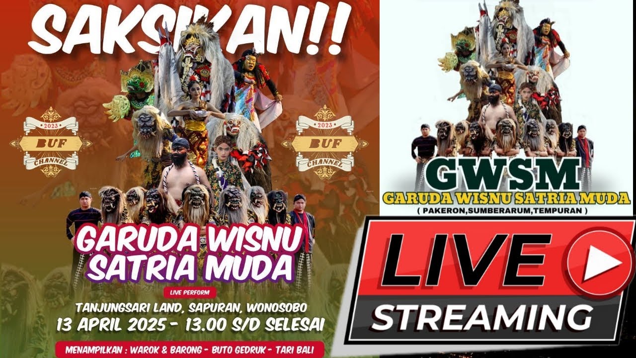 GWSM GARUDA WISNU SATRIA MUDA live HARI INI TANJUNGSARI LAND SAPURAN ...