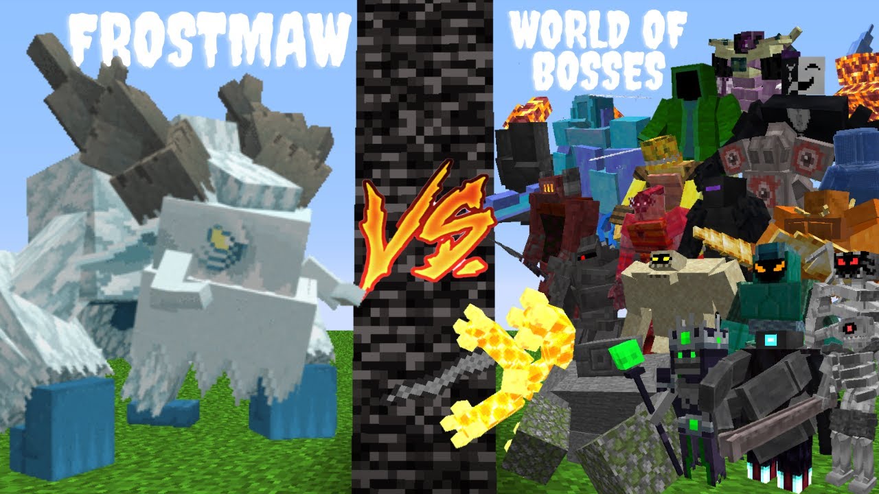 FROSTMAW VS World of Bosses / Minecraft Mob Battle - YouTube