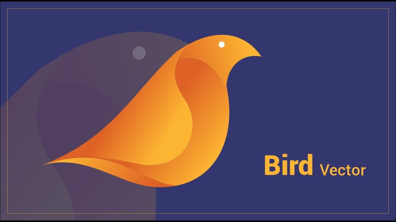 How to design bird vector from sketch in Corel Draw | Rafi Graphics ...
