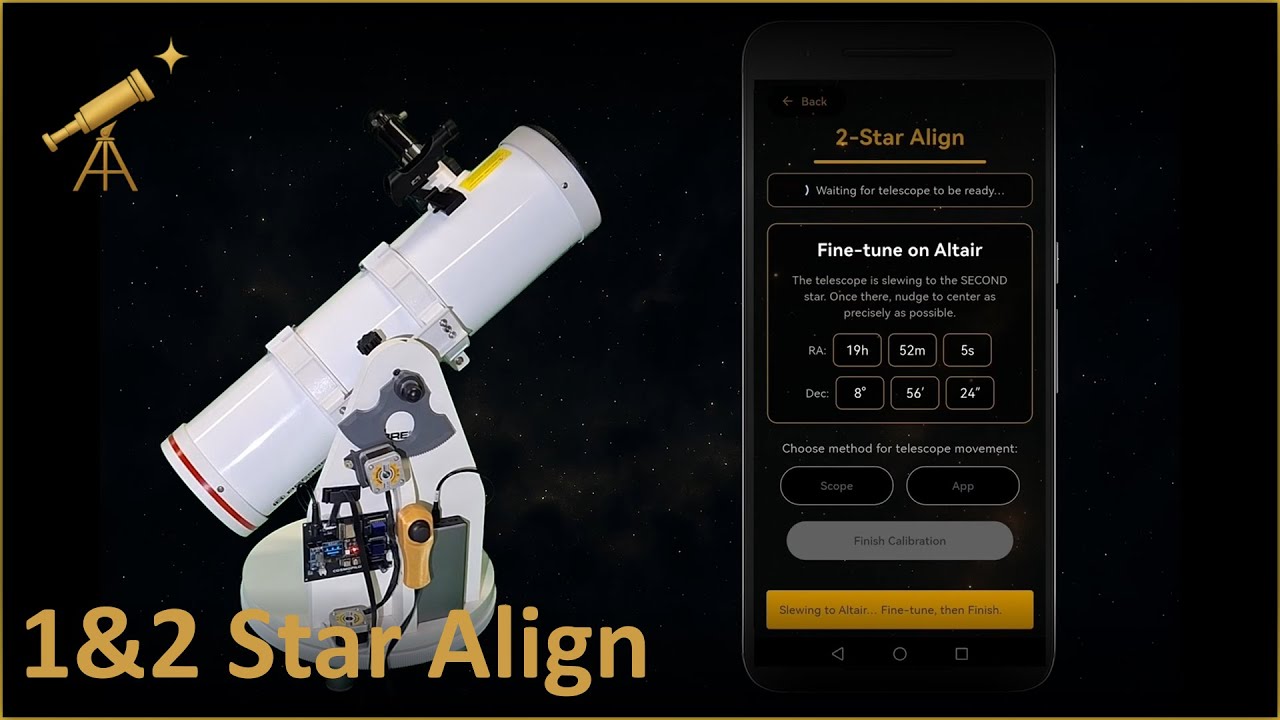GoTo Upgrade: 1-Star & 2-Star Alignment Tutorial - YouTube