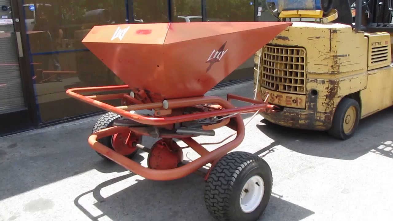 Lely WR Turf Spreader Seeder Feeder Towable Trailer 172 kg / 379 lbs ...