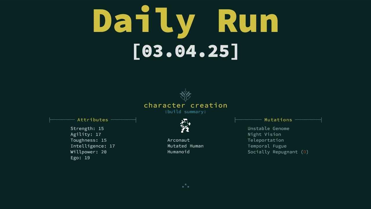 Caves of Qud Daily [03.04.25] | Runnin' with the Pack - YouTube