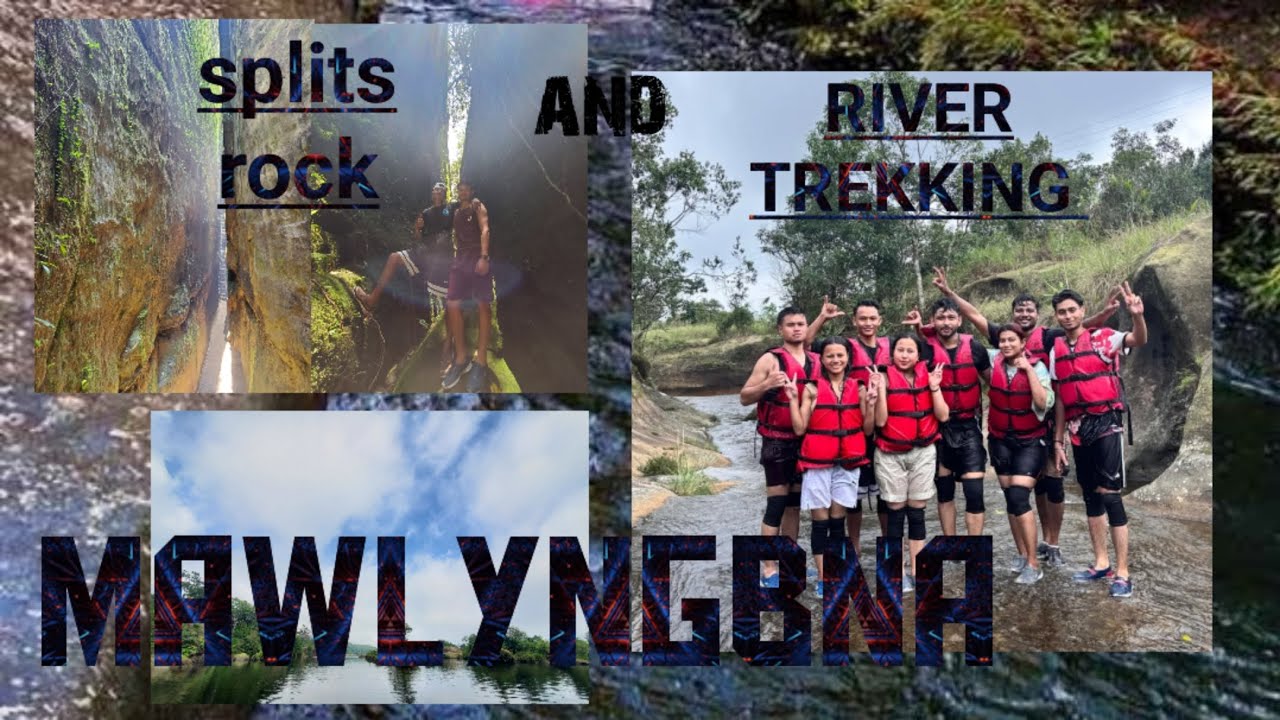 Cliff jumping in 📍mawlyngbna, Meghalaya| split rock, water trekking💦 ...