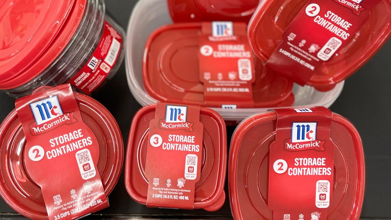 McCormick Storage Containers | Dollar Tree Haul - YouTube