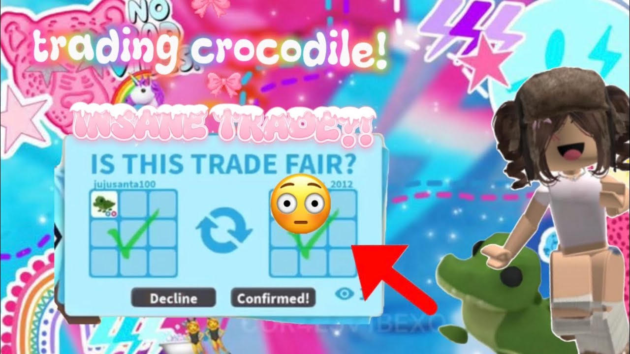 Trading FR Crocodile! *INSANE OFFER!* (Adopt me!) - YouTube