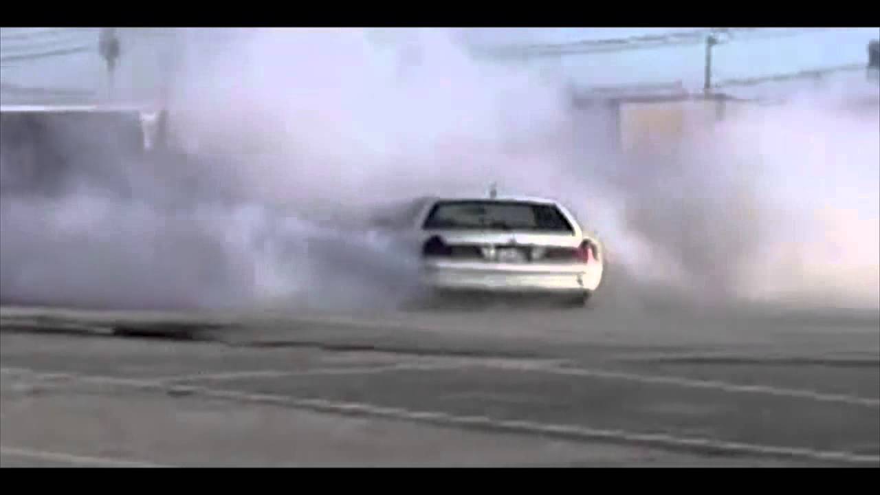 Ford Crown Victoria X Police Car Burnout & Donuts - YouTube