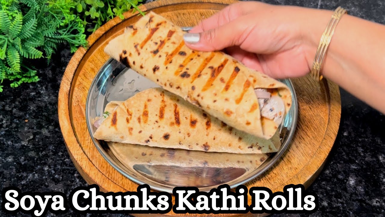 सोया रॉल्स रेसिपी | Healthy Soya Rolls | Soya Chunks For Weight Loss ...