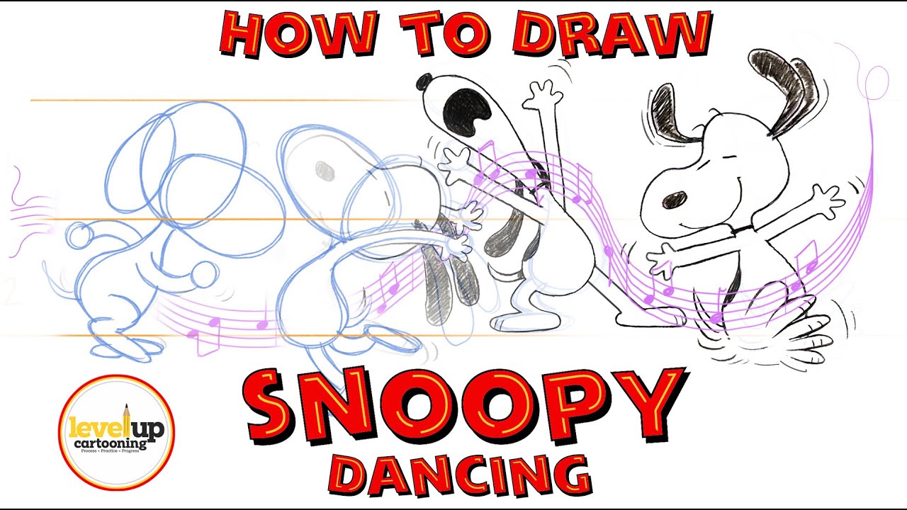 How to Draw Snoopy Easy Step by Step - YouTube