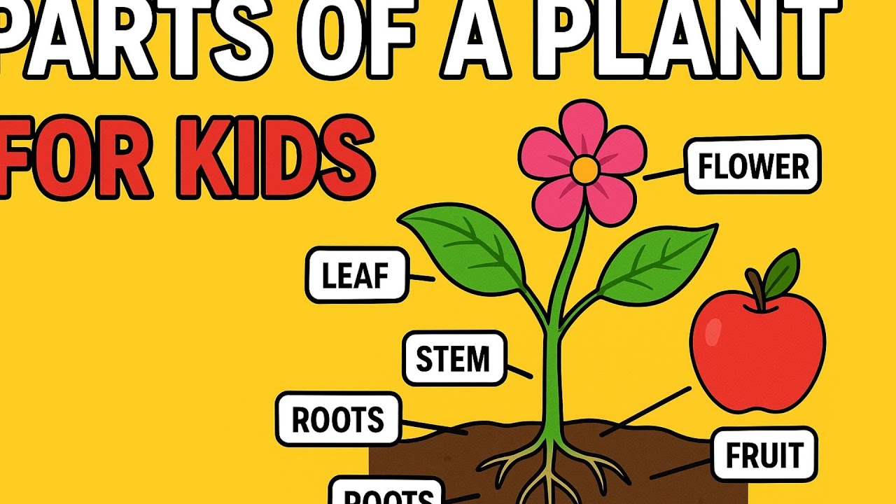 Parts of a Plant for Kids Learn About Seed, Roots, Stem, Leaves ...