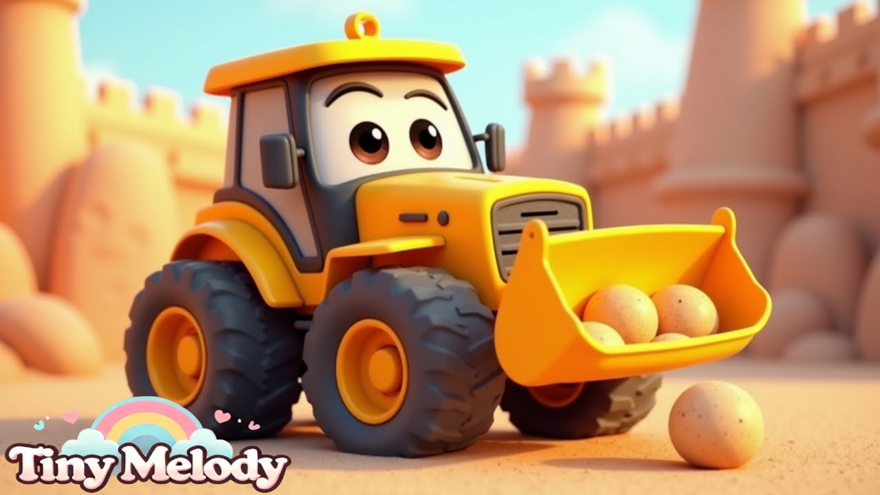 Dancing Digger 🚧💛 Fun Construction Song for Kids | Tiny Melody Nursery ...
