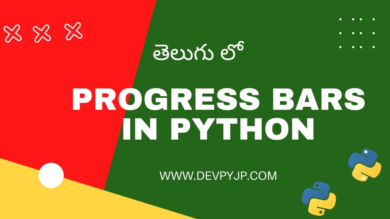 Progress Bars in Python in Telugu | Progress Bars using TQDM | tqdm ...