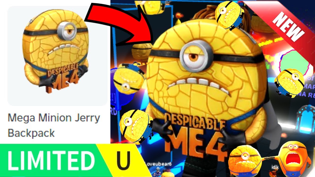 🔥How to Get a MEGA MINION JERRY BACKPACK in ROBLOX🍌 NO AMAZON - YouTube