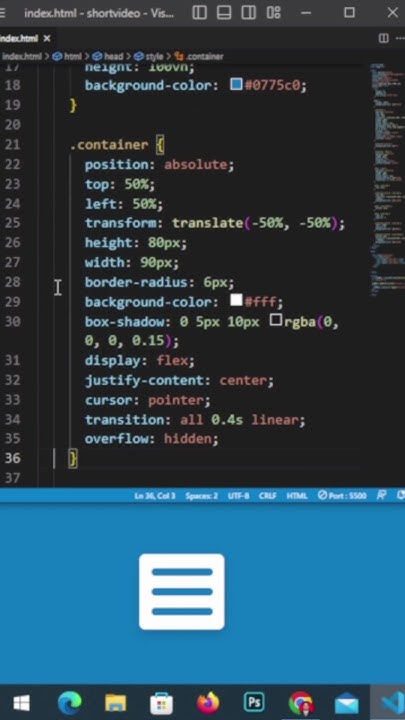 Hamburger Menu Html Css Javascript Shorts Coding Javascript Html Css Youtubeshorts Youtube