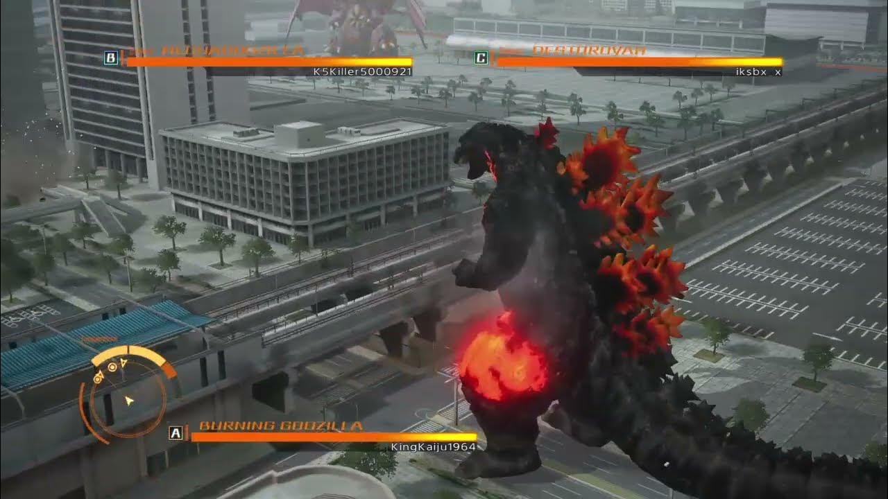 Godzilla PS4 Online Battles: Burning Godzilla vs Destoroyah vs MechaGodzilla - YouTube