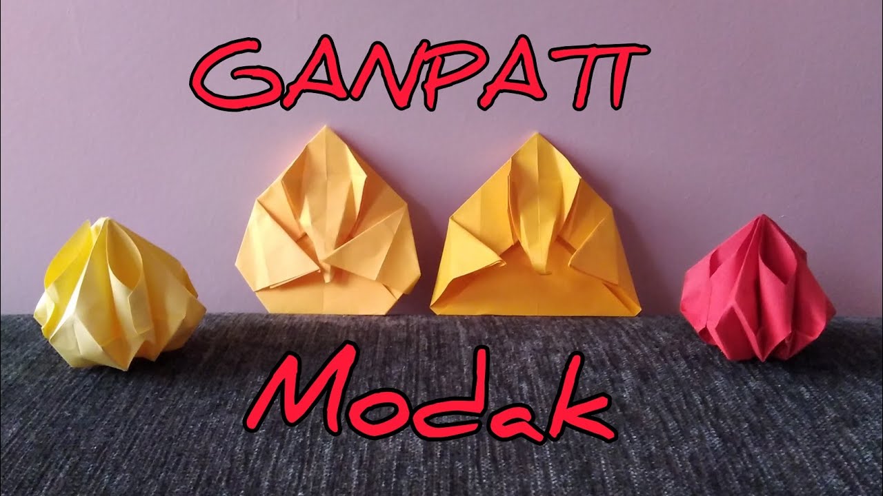 AARYA'S ORIGAMI WORLD | GANPATI | MODAK | - YouTube