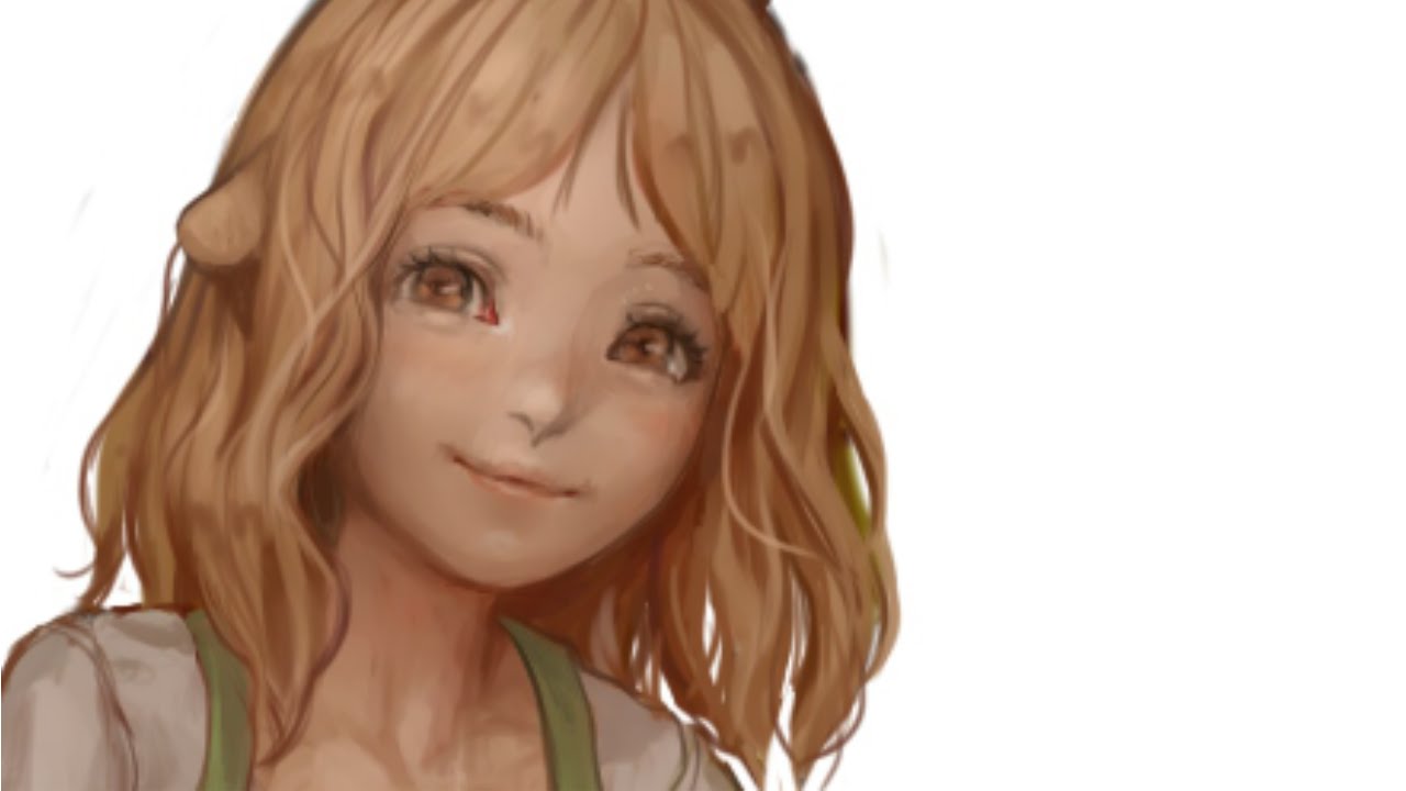 timelapse drawing (Paint Tool SAI) rabbit - YouTube