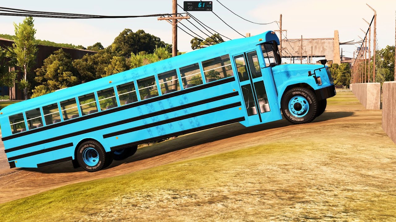 BeamNG Drive - CB 40 Activity Bus on The Industrial Site Map - YouTube