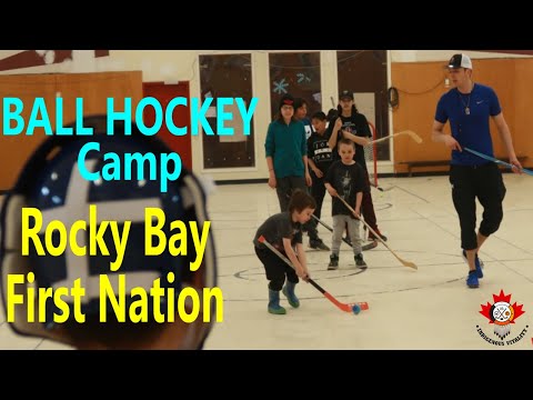 Rocky Bay First Nation Ball Hockey Camp (May 2018) - YouTube