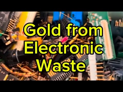 Scrapping Gold from Electronic Waste #gold #goldrecovery #urbanmining ...